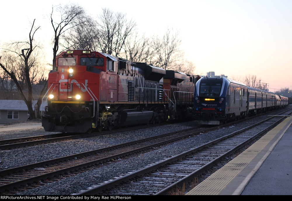Northbound CN freight